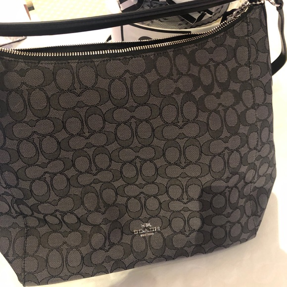 Coach | Bags | Coach Black Grey Purse | Poshmark